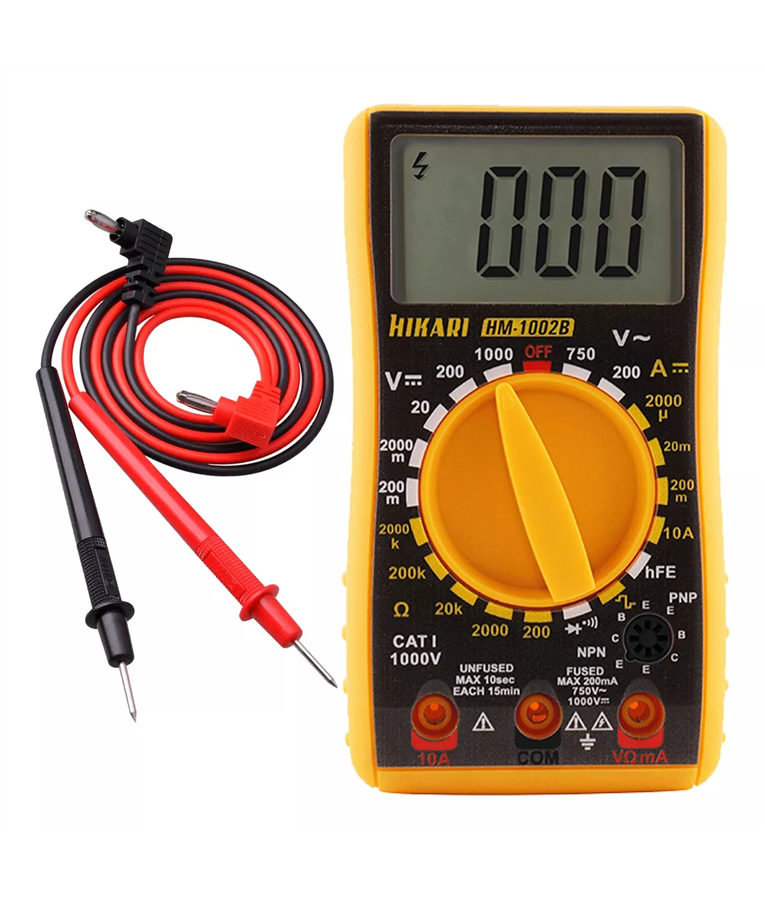 Multímetro Profissional Digital Hikari Hm-1002b Onda Quadrad - MG Som BH