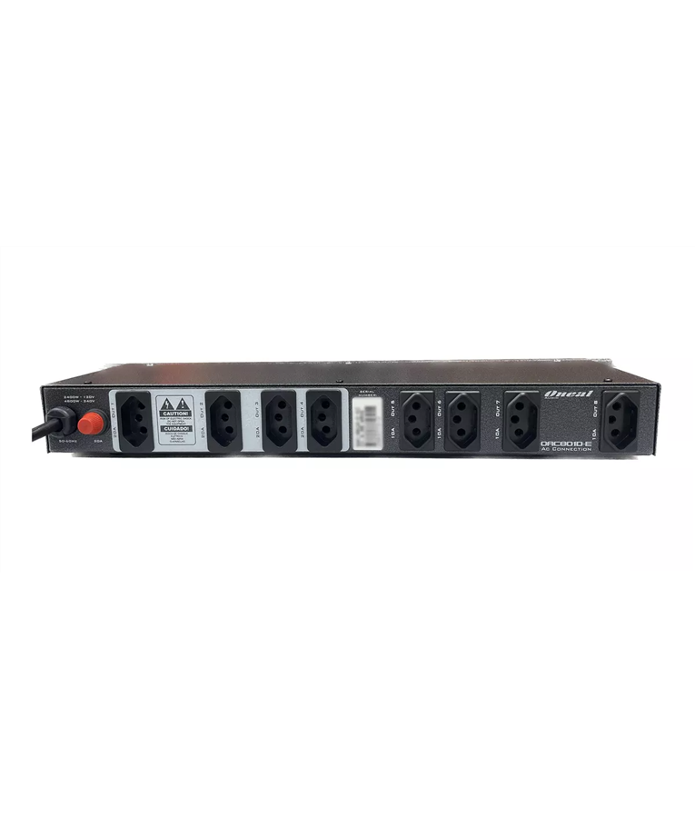 Painel De Energia Oneal OAC 801D Display Digital 8 1 Tomadas - MG Som BH